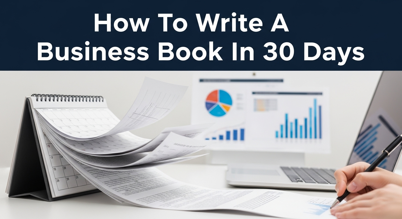 How To Write A Business Book In 30 Days